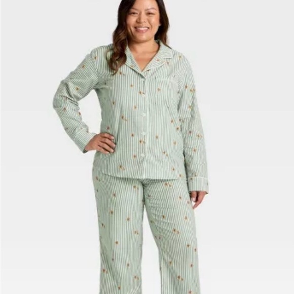 Target | Intimates & Sleepwear | Green Striped Pajama Set Viral ...